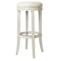 Open Box Maven Lane Pullman Swivel Bar Stool White Oak, Bar Height (2 ...