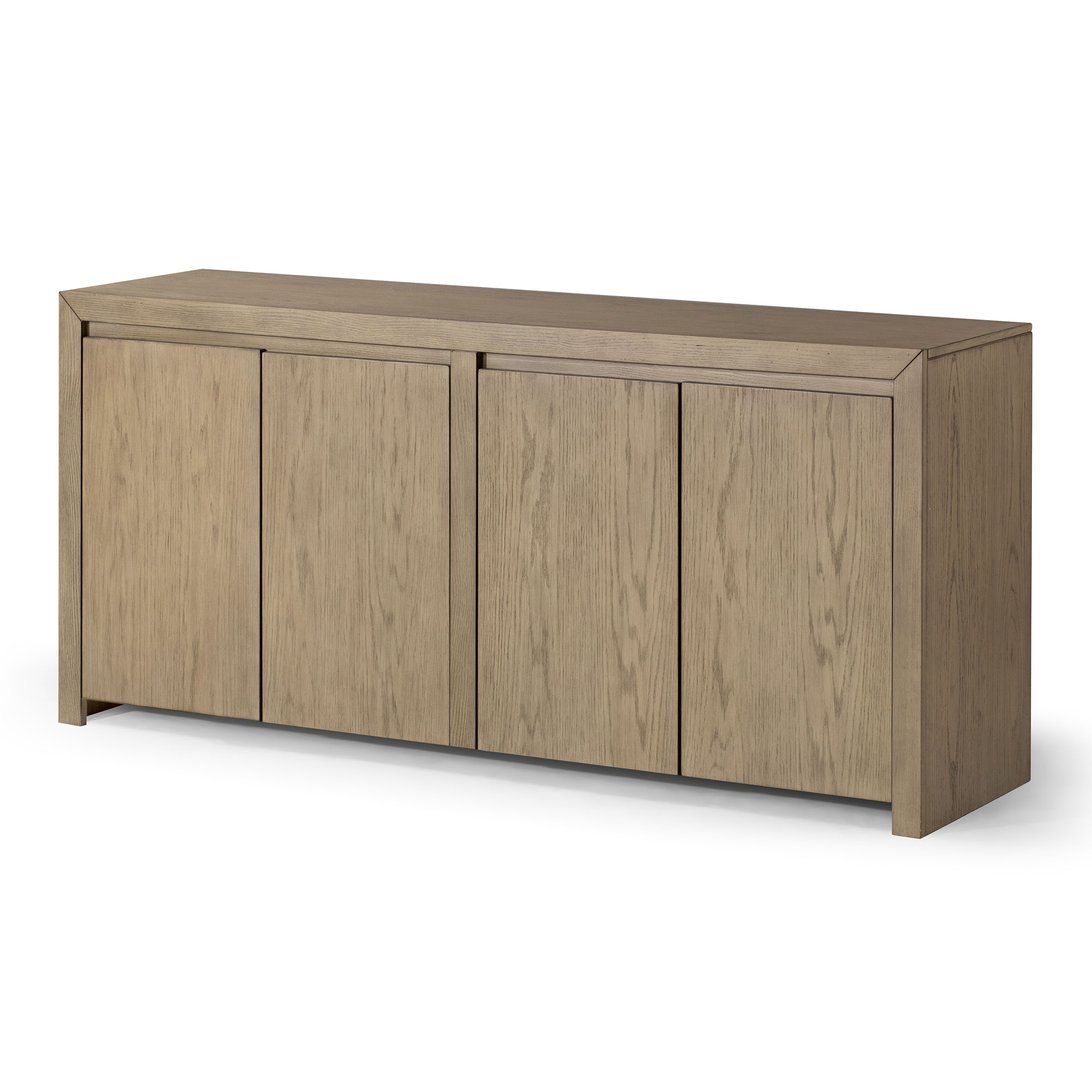 Crosley Furniture Tara Modern MDF Wood Sideboard in Distressed Gray ...