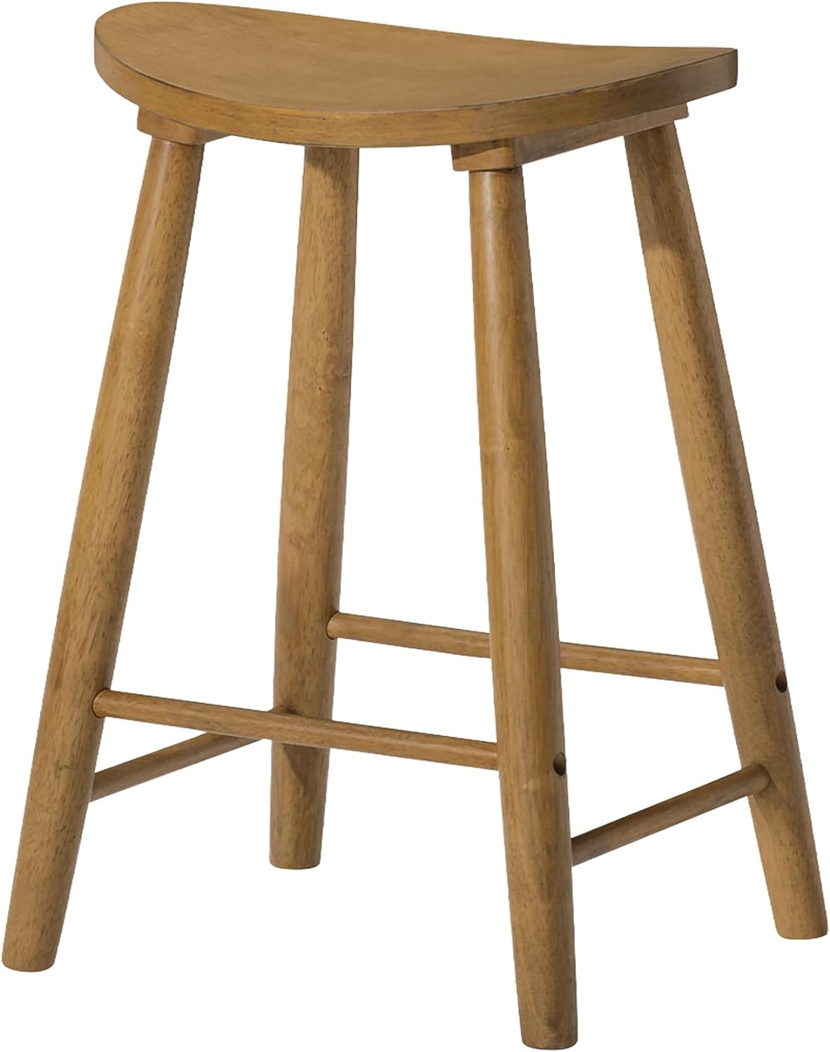 Maven Lane Kitchen Bar Stool, Modern Farmhouse Wood Counter Barstool ...