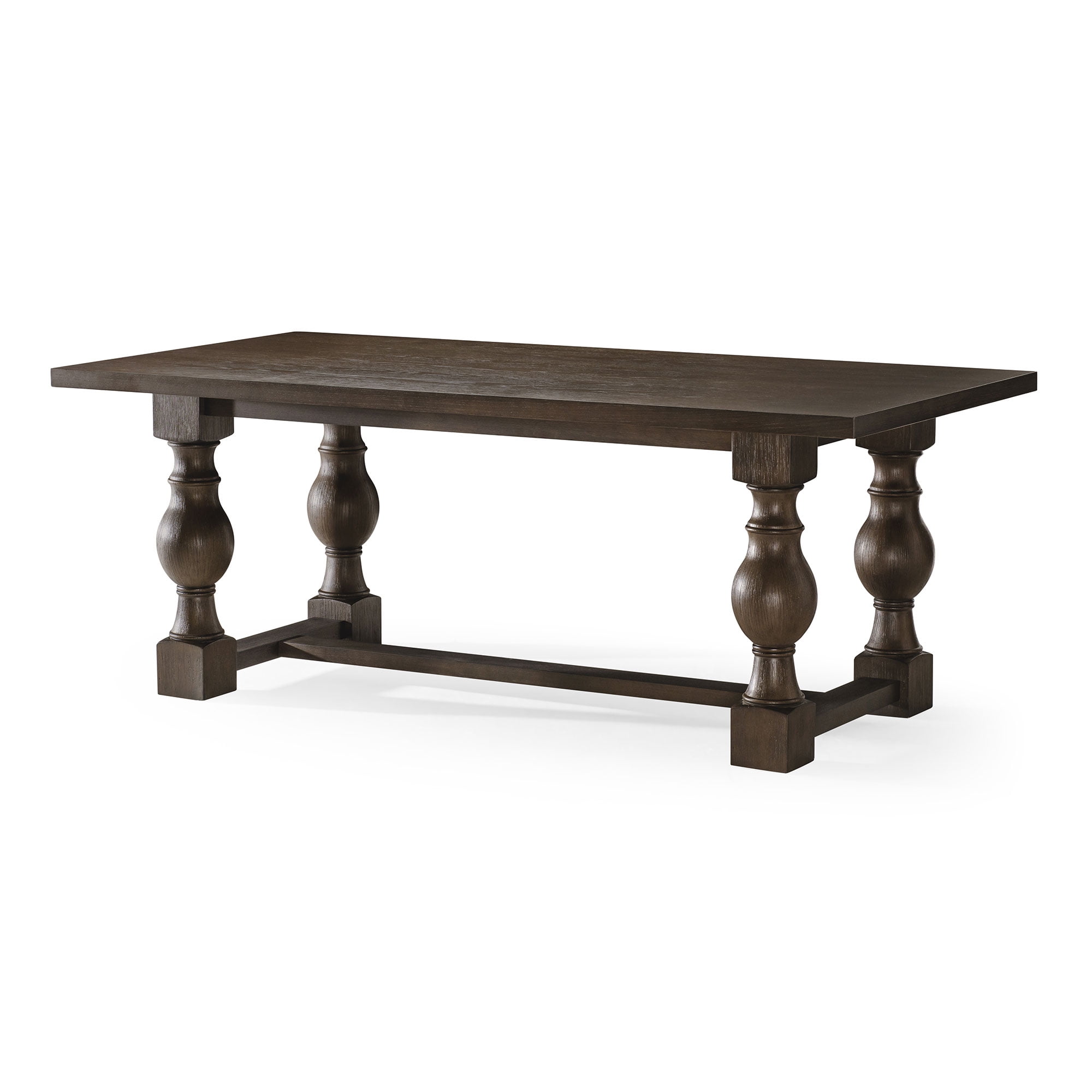 Maven Lane Leon Traditional Wooden Dining Table in Antiqued Brown ...