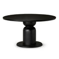 Maven Lane Mila Contemporary Round Wooden Dining Table in Refined Black Finish - Walmart.com