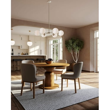 Maven Lane Yves Rectangular Wooden Dining Table in Weathered Natural ...