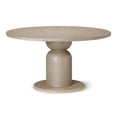 Maven Lane Mila Contemporary Round Wooden Dining Table in Refined White ...