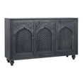 Maven Lane Patrin Handmade Heritage Wooden Sideboard in Black ...