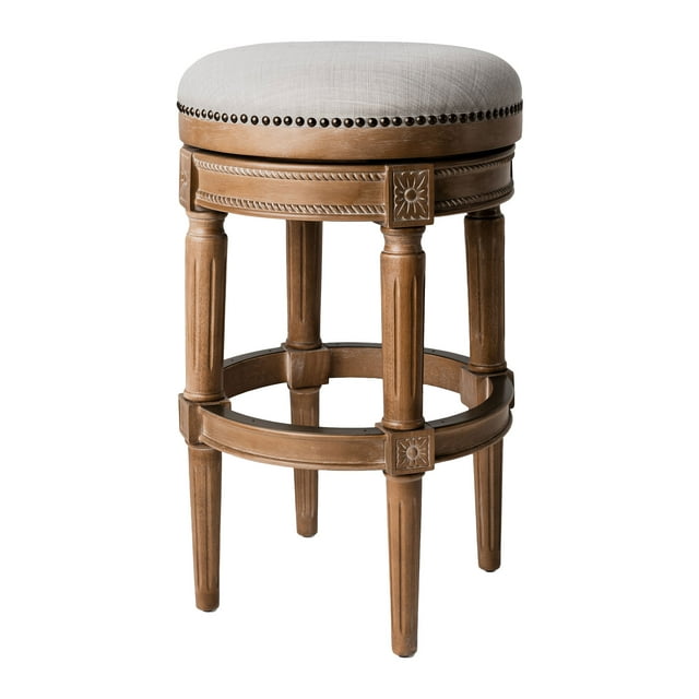 Free Shipping! Maven Lane Pullman Backless Bar Stool in Weathered Oak ...