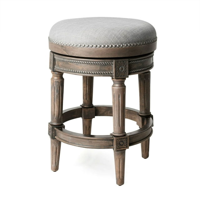 Maven Lane Pullman Backless Counter Stool in Reclaimed Oak Finish w ...