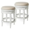 Maven Lane Pullman Wood Bar Upholstered Counter Stool, Reclaimed Oak ...