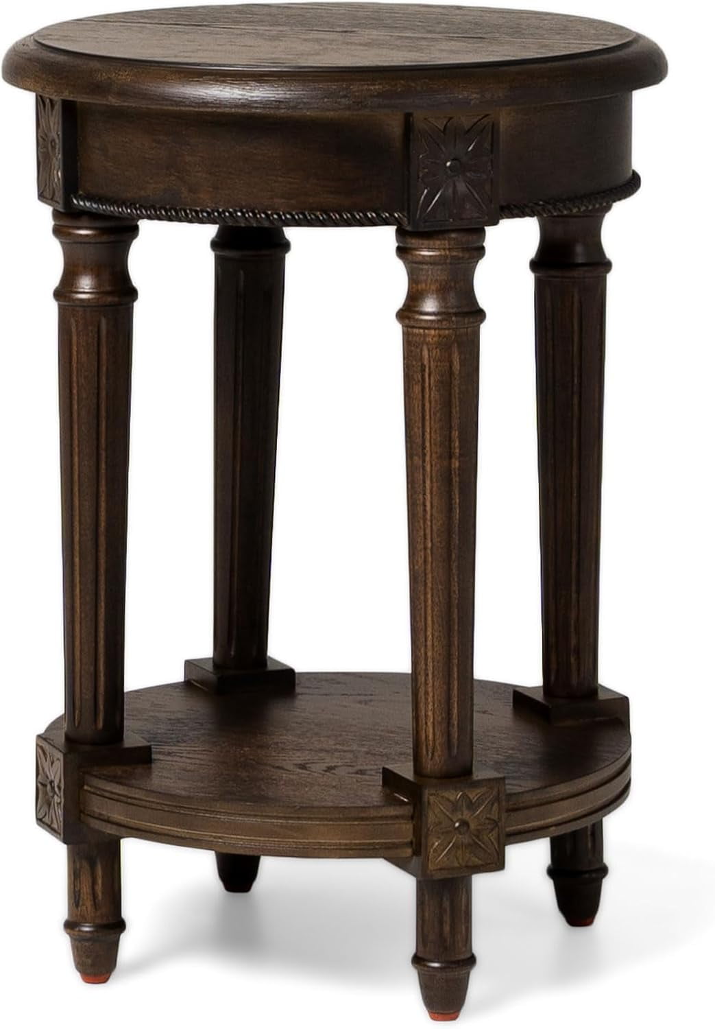 Maven Lane Pullman Multipurpose Traditional Style Tall Circle Wooden ...