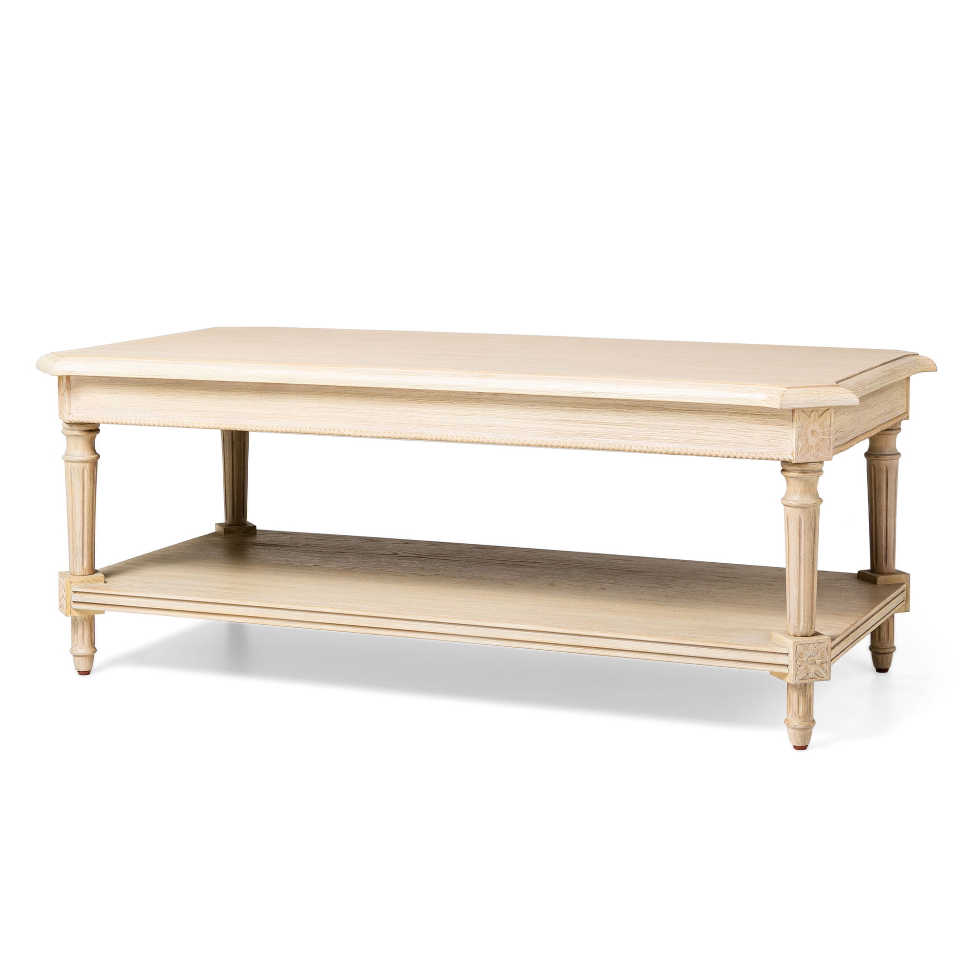 Maven Lane Pullman Traditional Rectangular Wooden Coffee Table ...