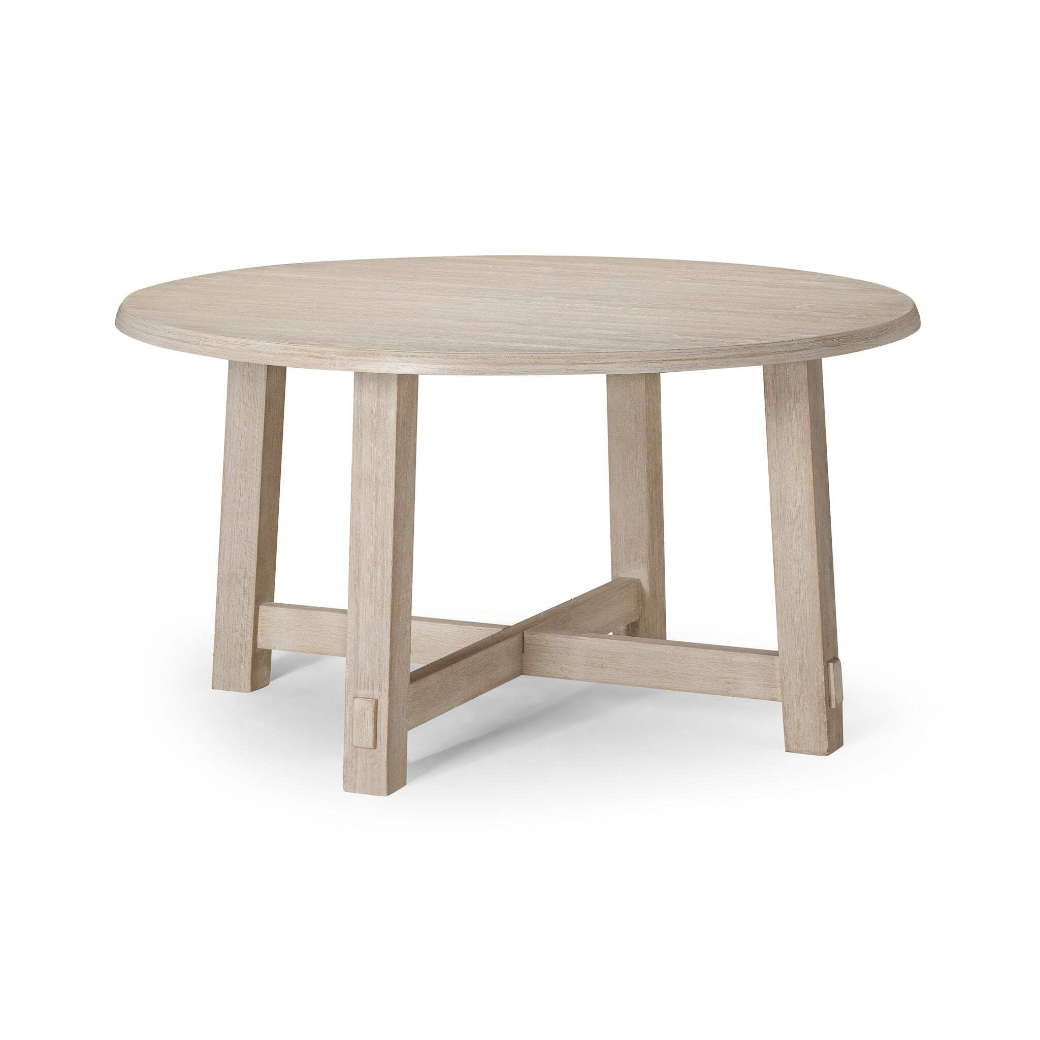 Maven Lane Sasha Large Circular Wood Round Dining Table for Modern ...