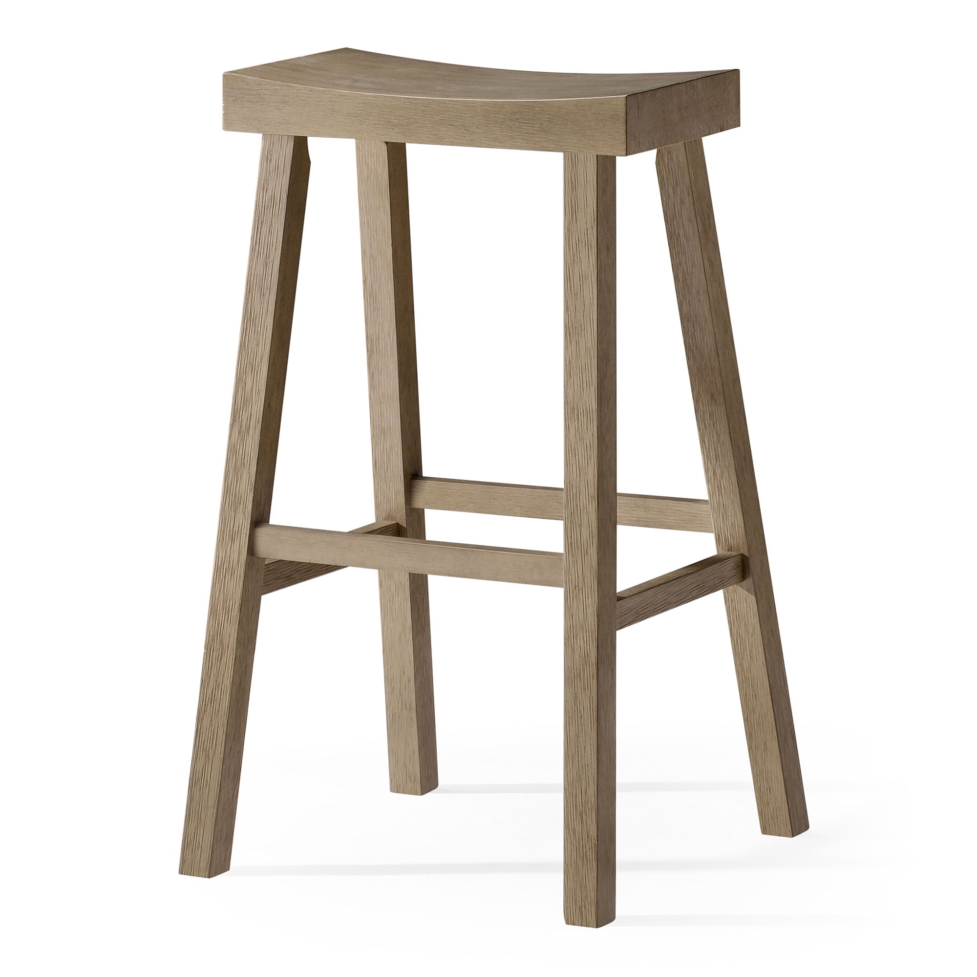 Open Box Maven Lane Wooden Rustic Aesthetic Kitchen Bar Stool, Antiqued ...