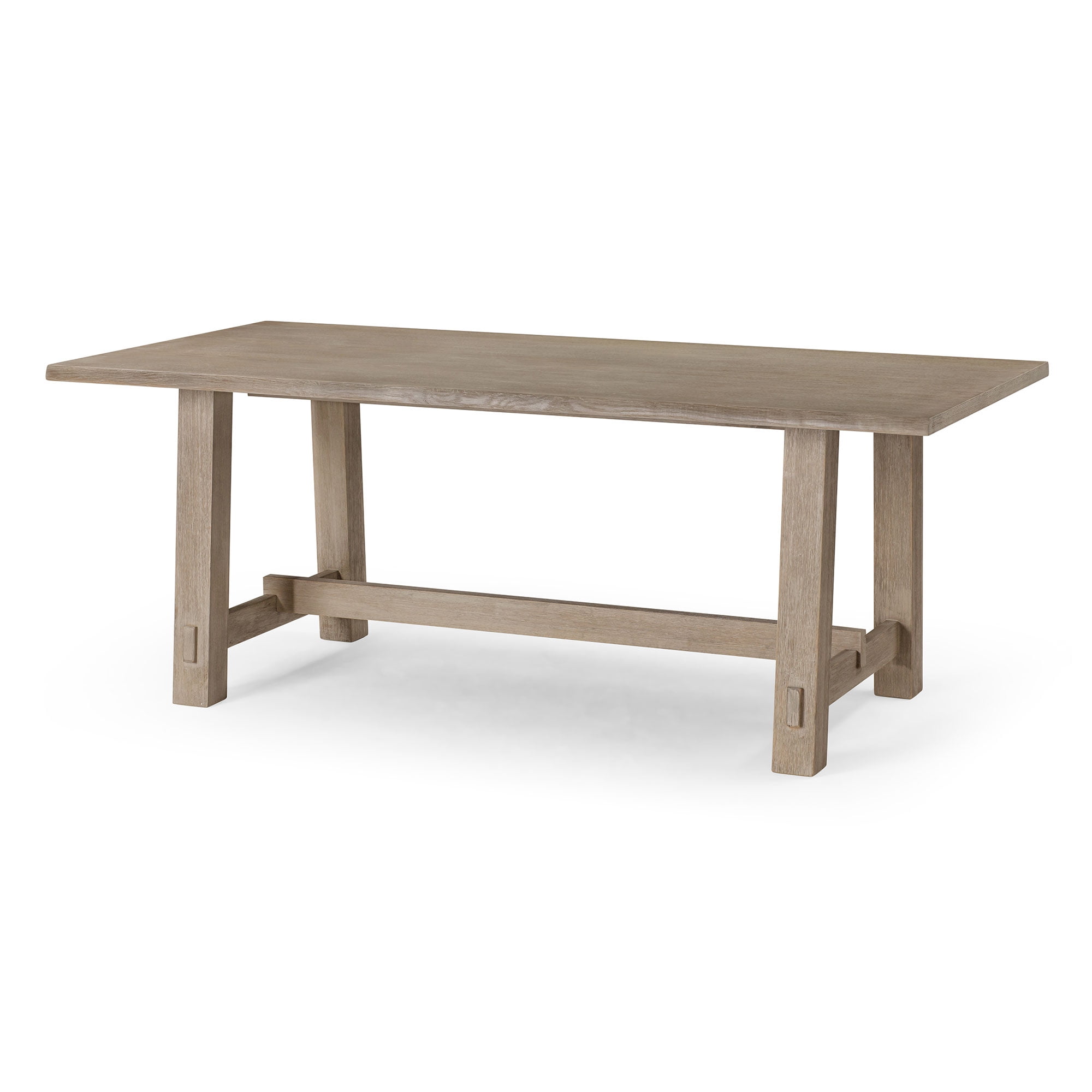 Maven Lane Yves Rectangular Wooden Dining Table in Weathered Grey ...