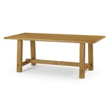 Maven Lane Yves Rectangular Wooden Dining Table in Weathered Natural Finish - Walmart.com
