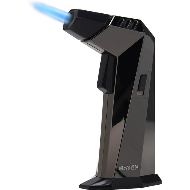 Maven Prism Torch Lighter Gunmetal - Butane Refillable, Windproof ...