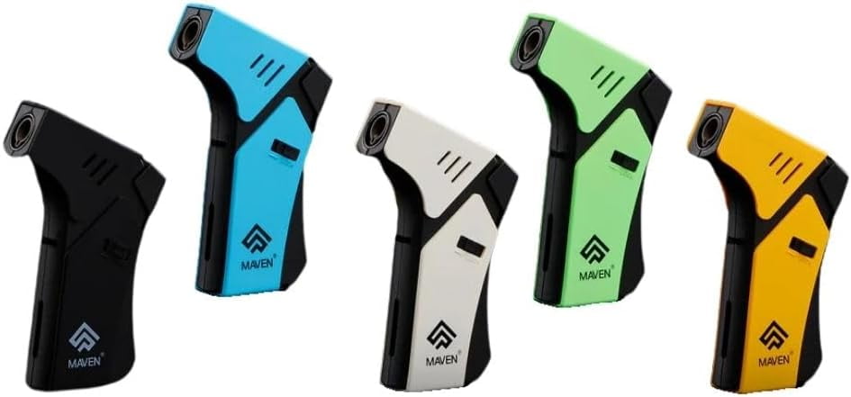 Maven Torch Lighter, 5 Pack, Butane Gas, Adjustable Jet Flame Torch ...