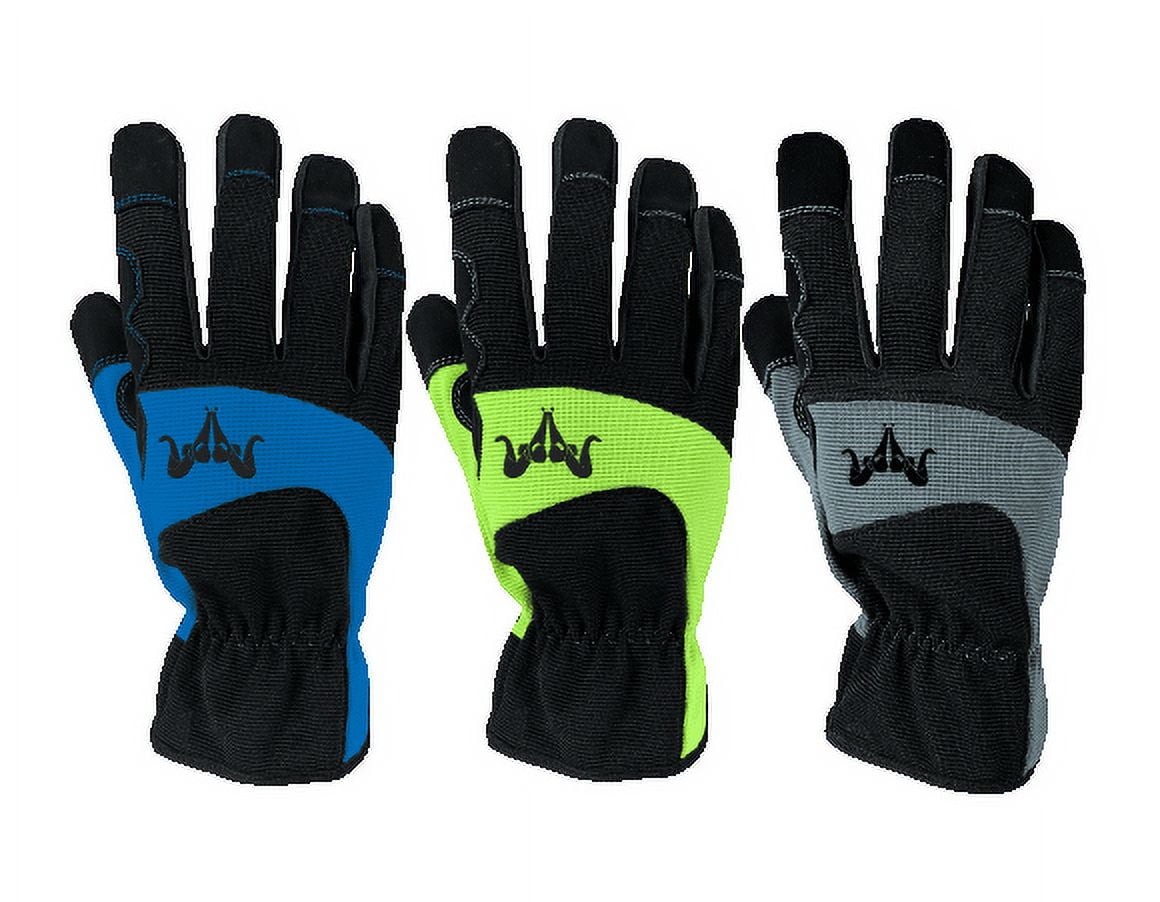 Maverick Industries Leather Protector Work Gloves, 3 Pack Touchscreen ...