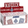 MAVERICK Jumbo Index Playing Cards, 12 Deck Pack, Red and Blue, Durable ...