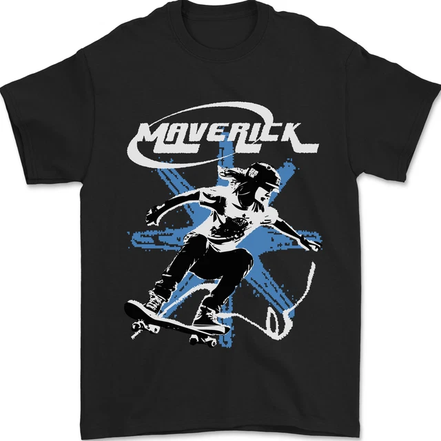 Maverick Skateboarder Skateboard Mens T-Shirt - Walmart.com