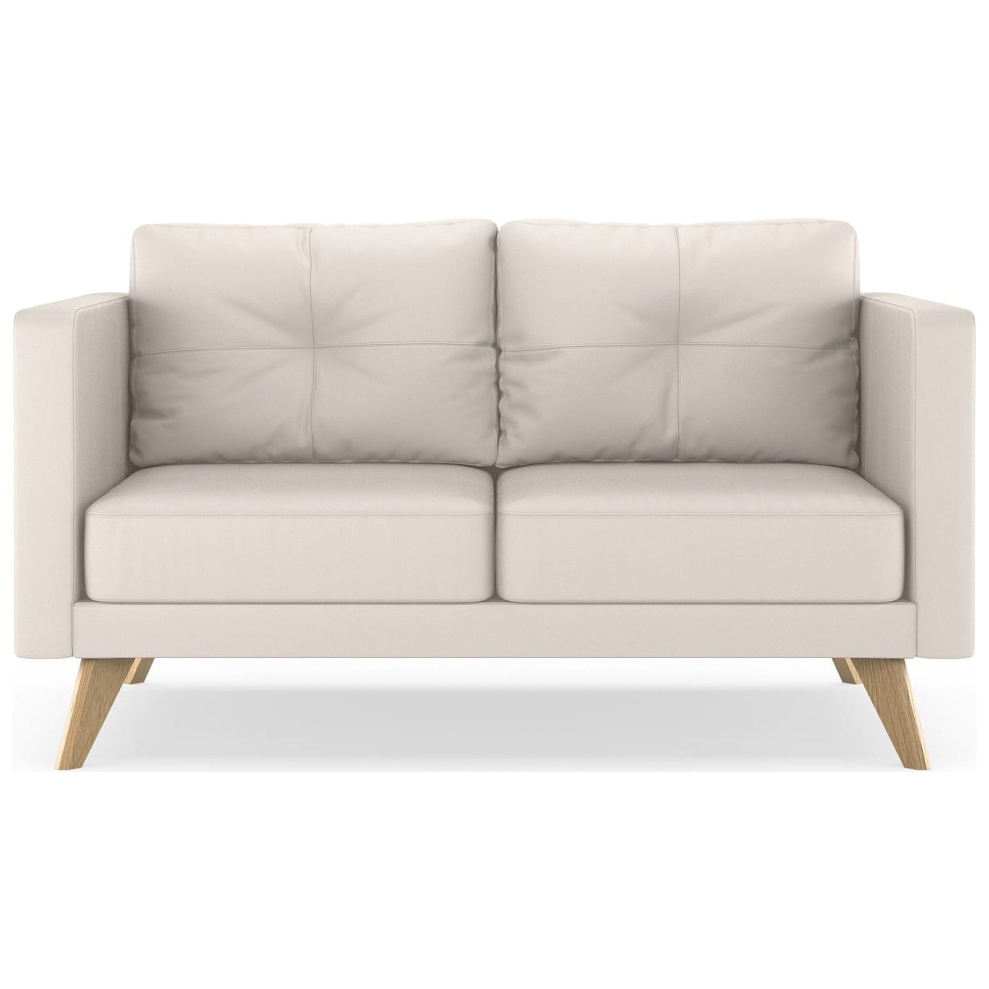 Maverick Sofette Vegan Leather - Ivory - Walmart.com