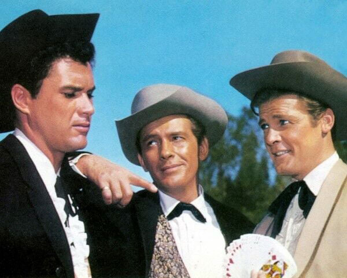 Maverick TV series Robert Colbert Jack Kelly Roger Moore 8x10 photo ...