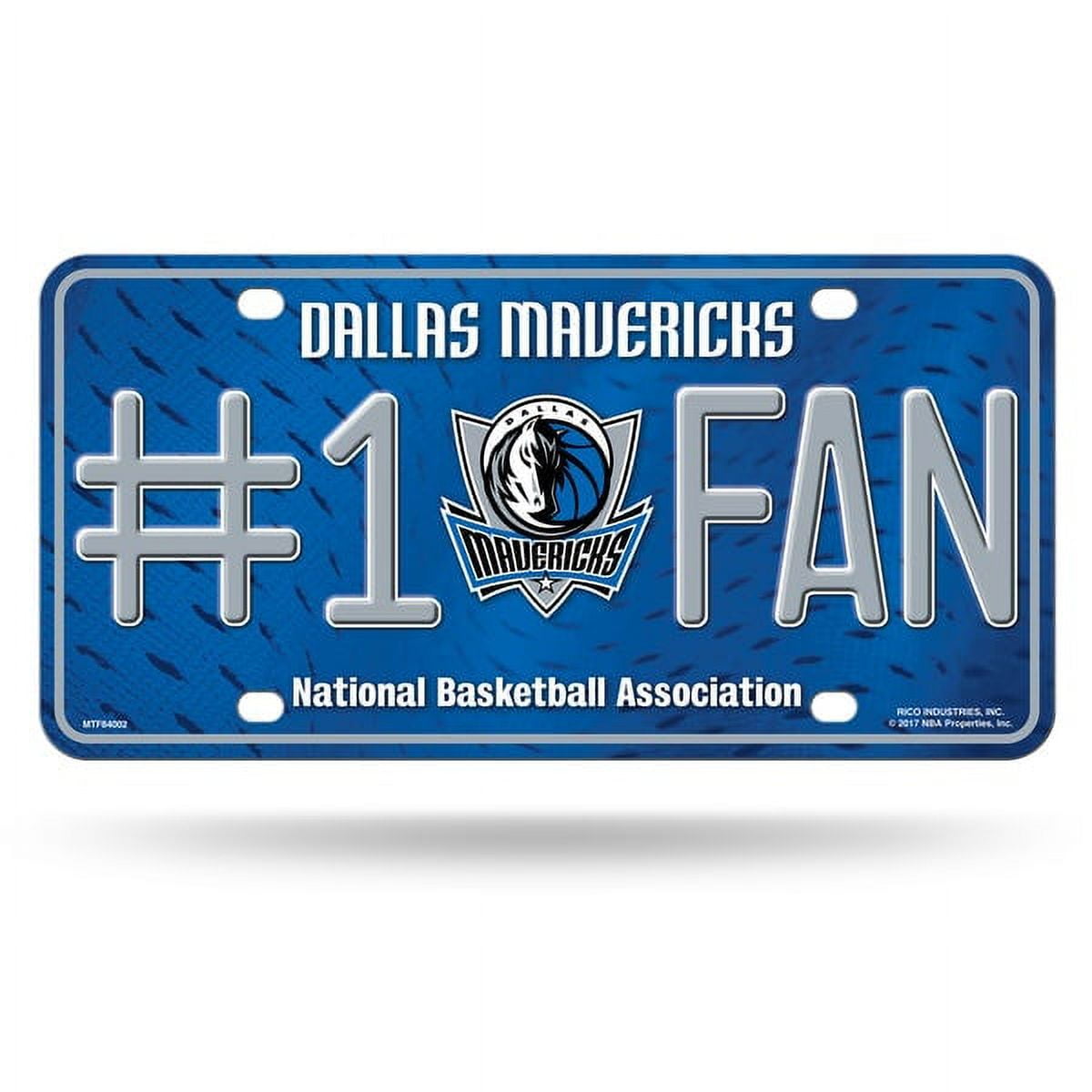 Mavericks #1 Fan Metal License Plate - Walmart Business Supplies