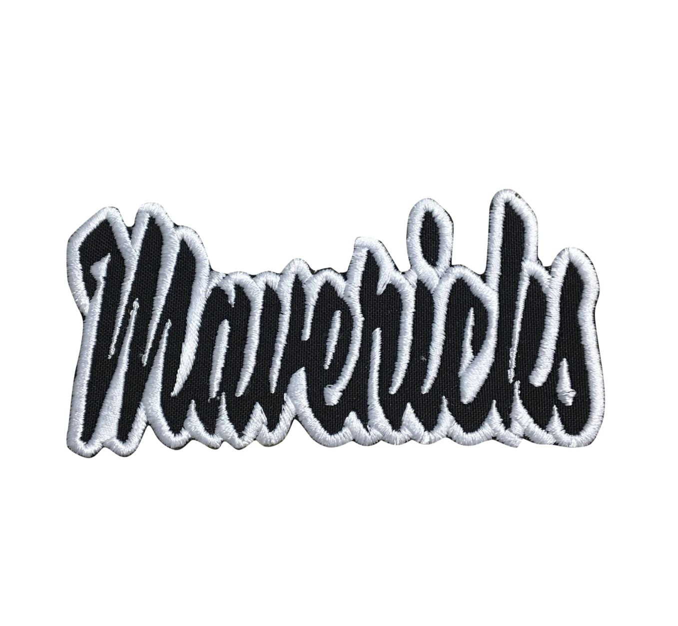 Mavericks - Black/White - Team Mascot - Words/Names - Iron on Applique ...