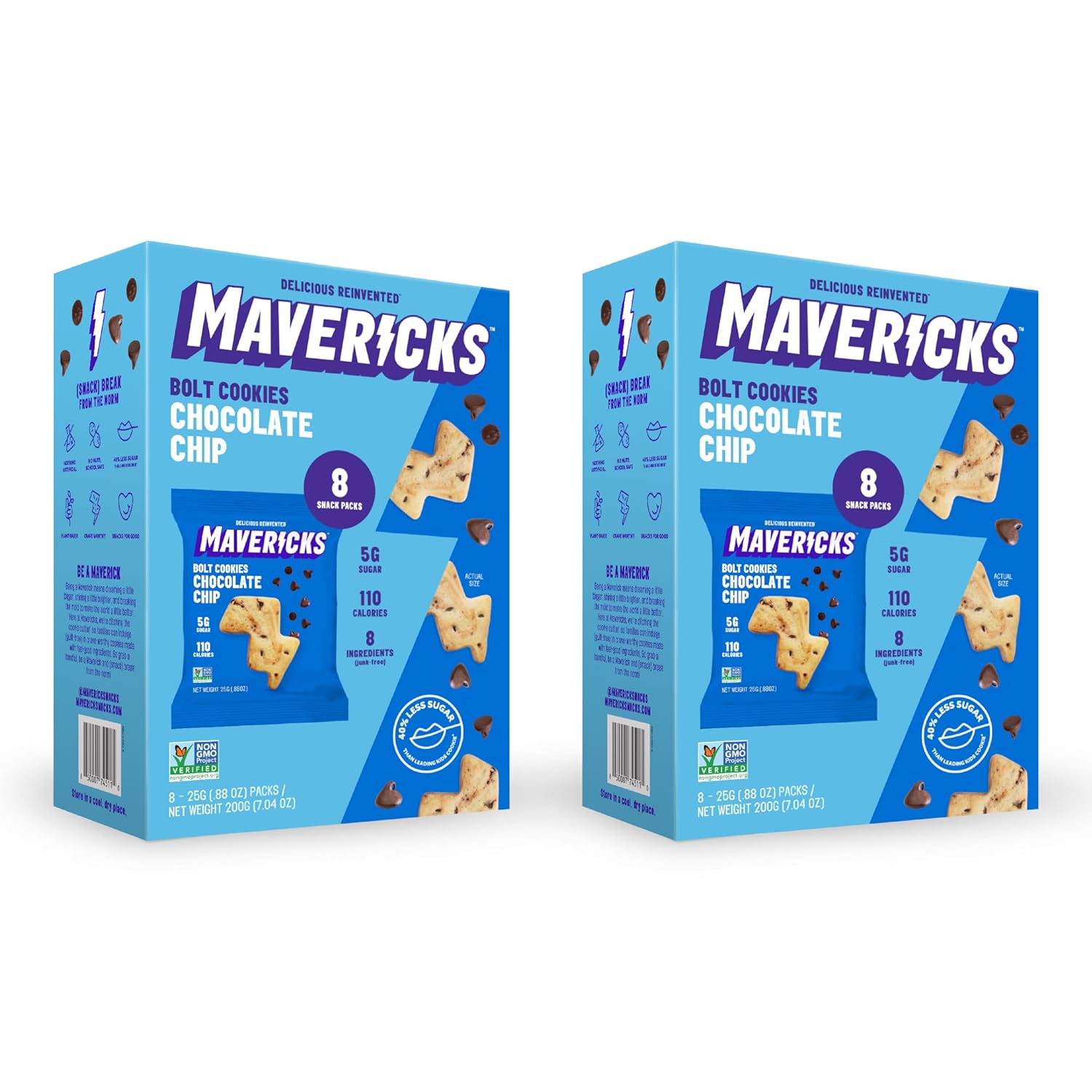 Mavericks Chocolate Chip Bolt Cookies - Healthy Cookies Dairy Free ...