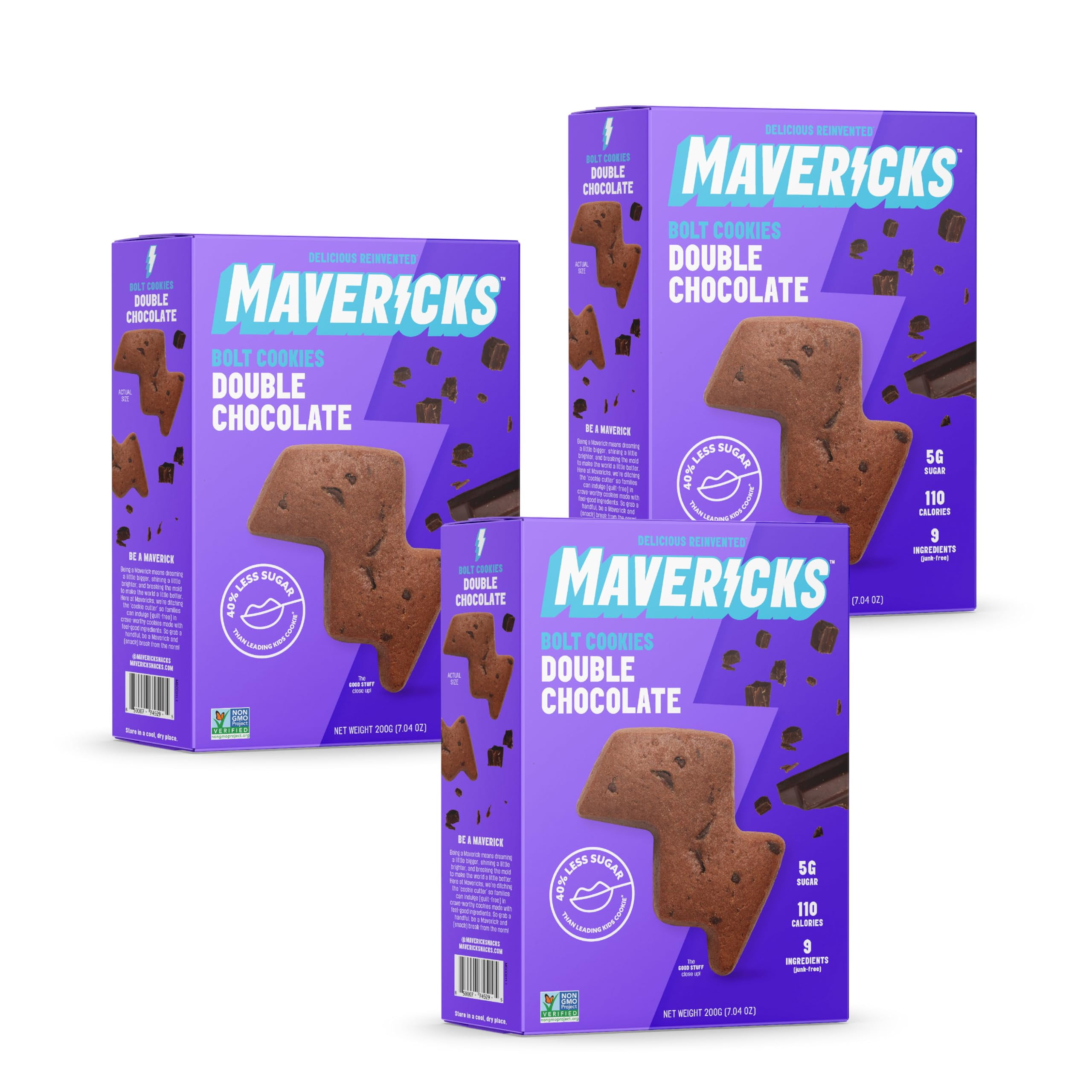 Mavericks Double Chocolate Bolt TSF6 Cookies - Healthy Dairy Vegan ...