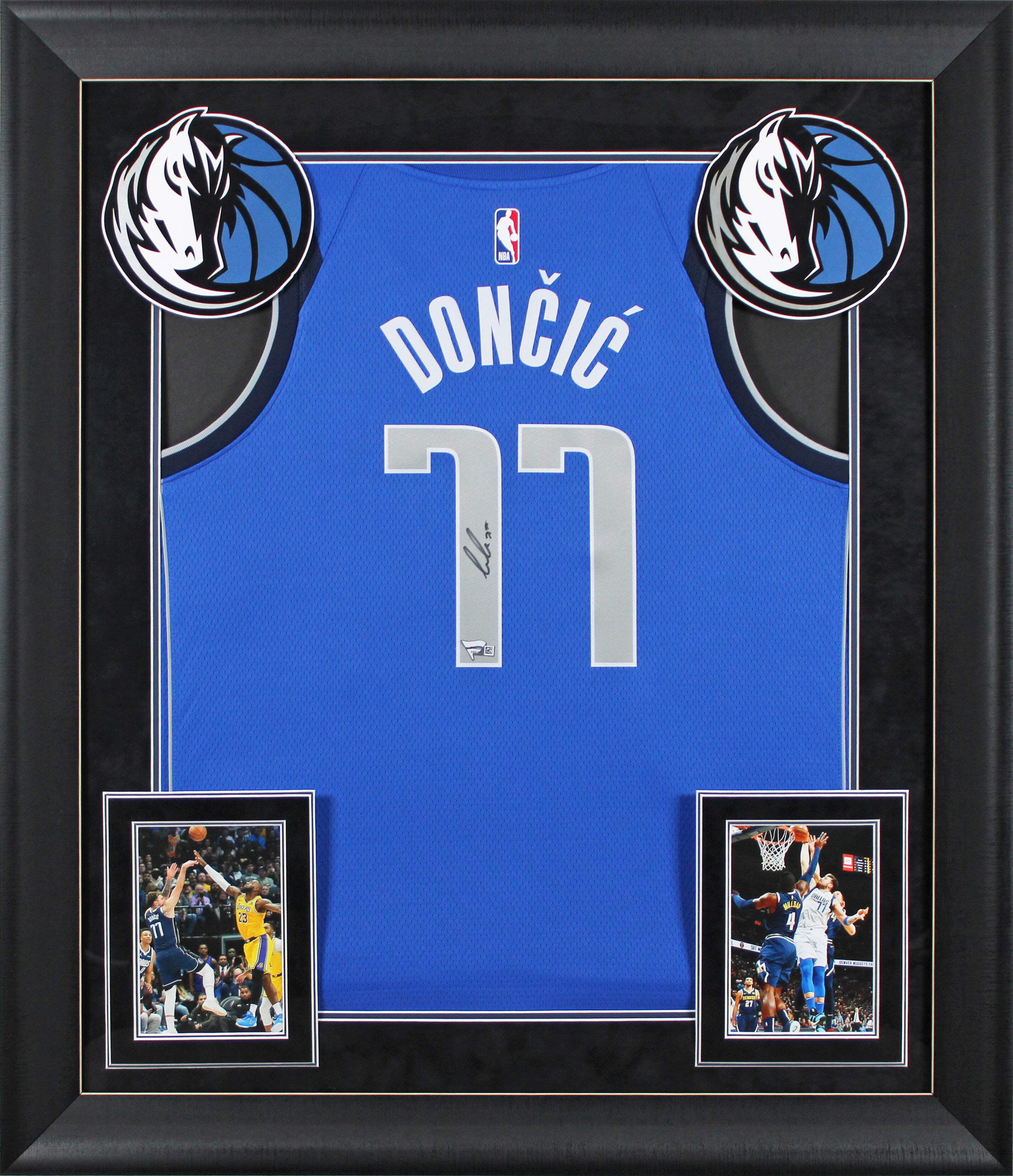 Mavericks Luka Doncic Signed Blue Nike Swingman Framed Jersey Fanatics ...