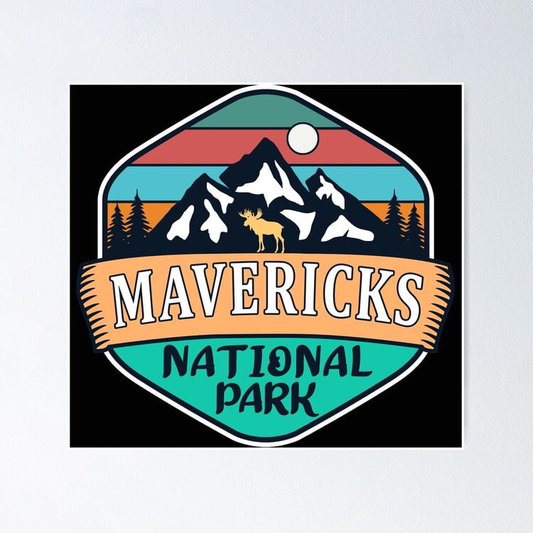 Mavericks National Park-Vintage UNFRAMED Poster, 16x24 - Walmart.com
