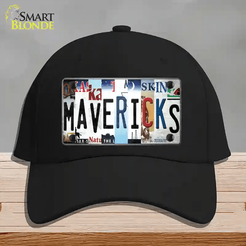 Mavericks Strip Art Novelty License Plate Hat Tag Cotton Black ...