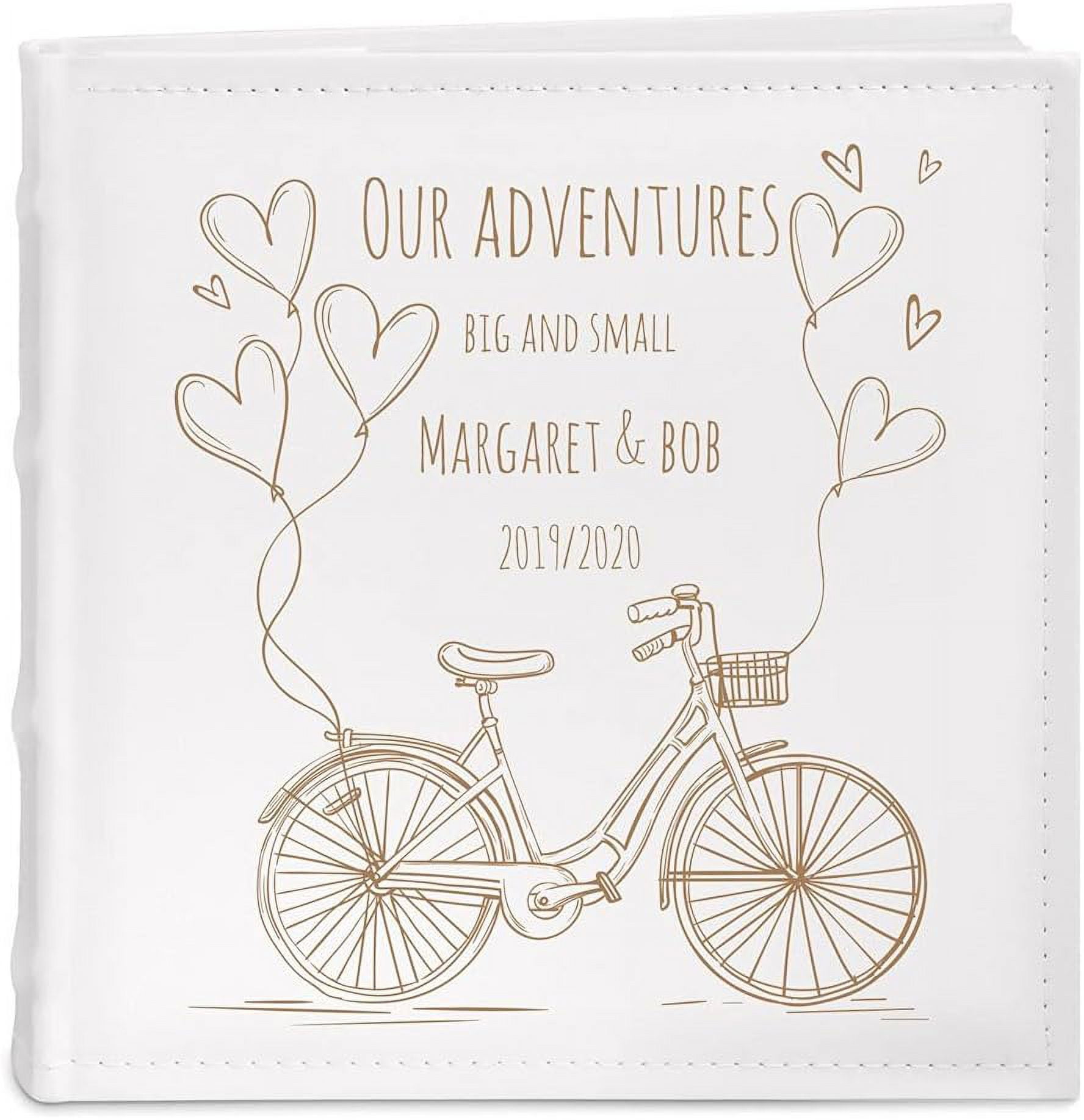 Maverton Photo Album for family - Engraved photo book - Photo storage ...