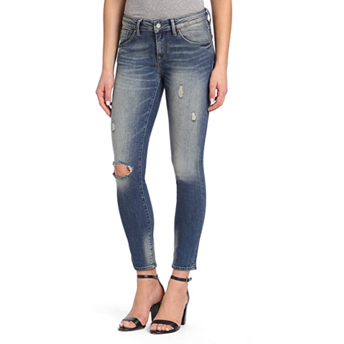 Mavi Adriana Mid-Rise Super Skinny Jean, Shaded Glam Vintage, 25W ...