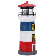 Maple Lane Creations Solar Powered Lighthouse, Rotating Outdoor Garden ...