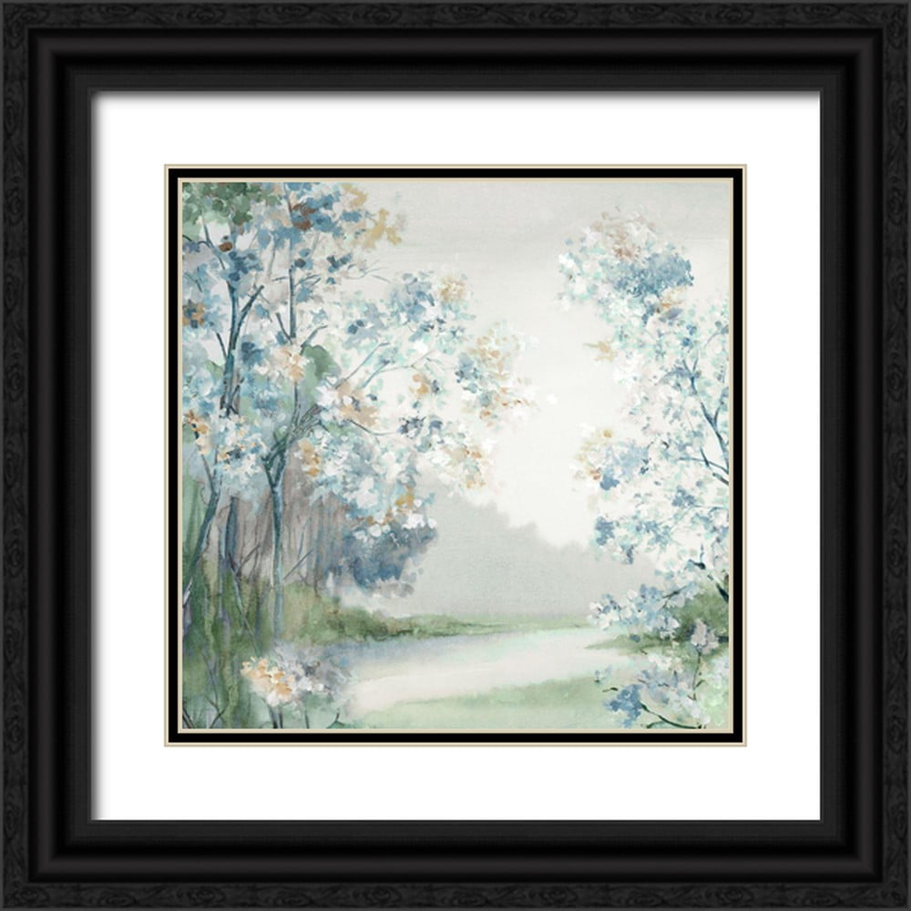 Mavis, Luna 12x12 Black Ornate Wood Framed with Double Matting Museum ...
