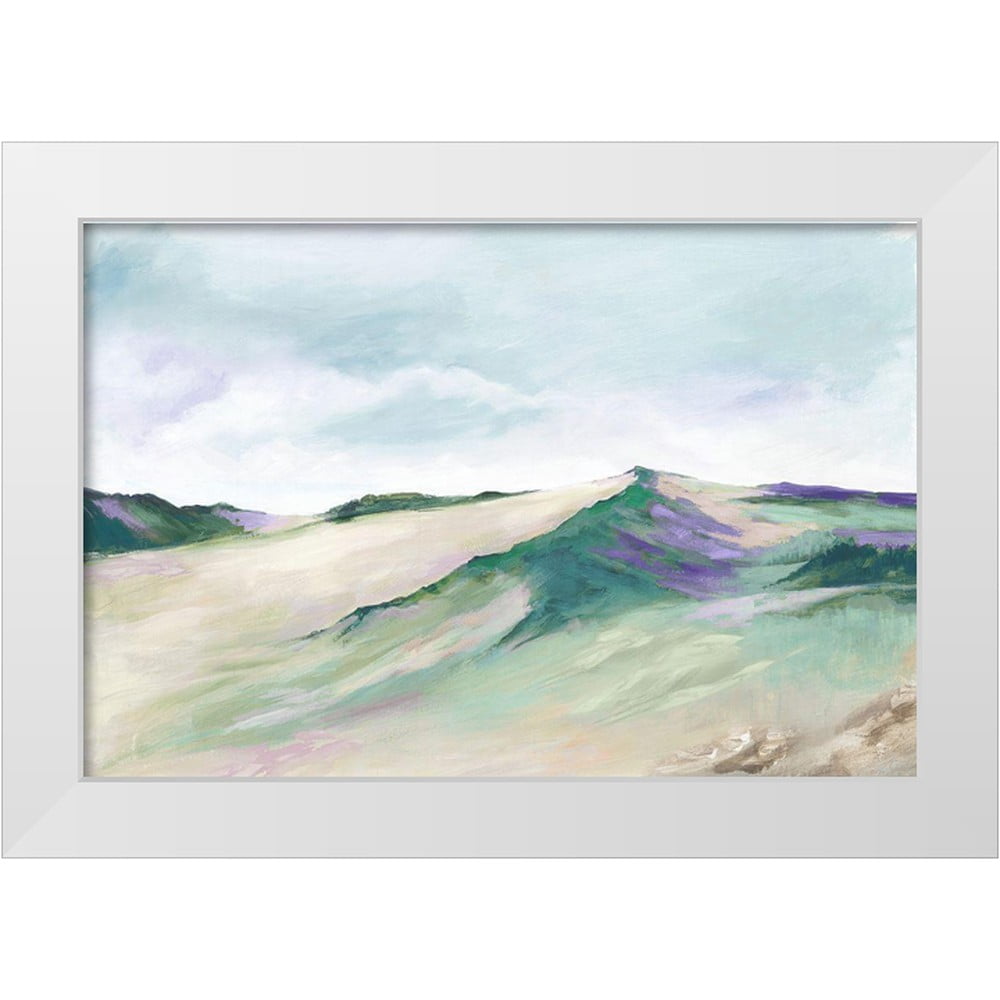Mavis, Luna 18x13 White Modern Wood Framed Museum Art Print Titled - Calming Oasis I - Walmart.com