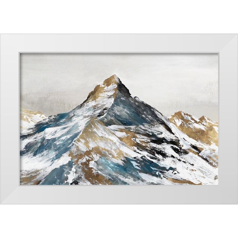 Mavis, Luna 18x13 White Modern Wood Framed Museum Art Print Titled - Majestic Alps - Walmart.com