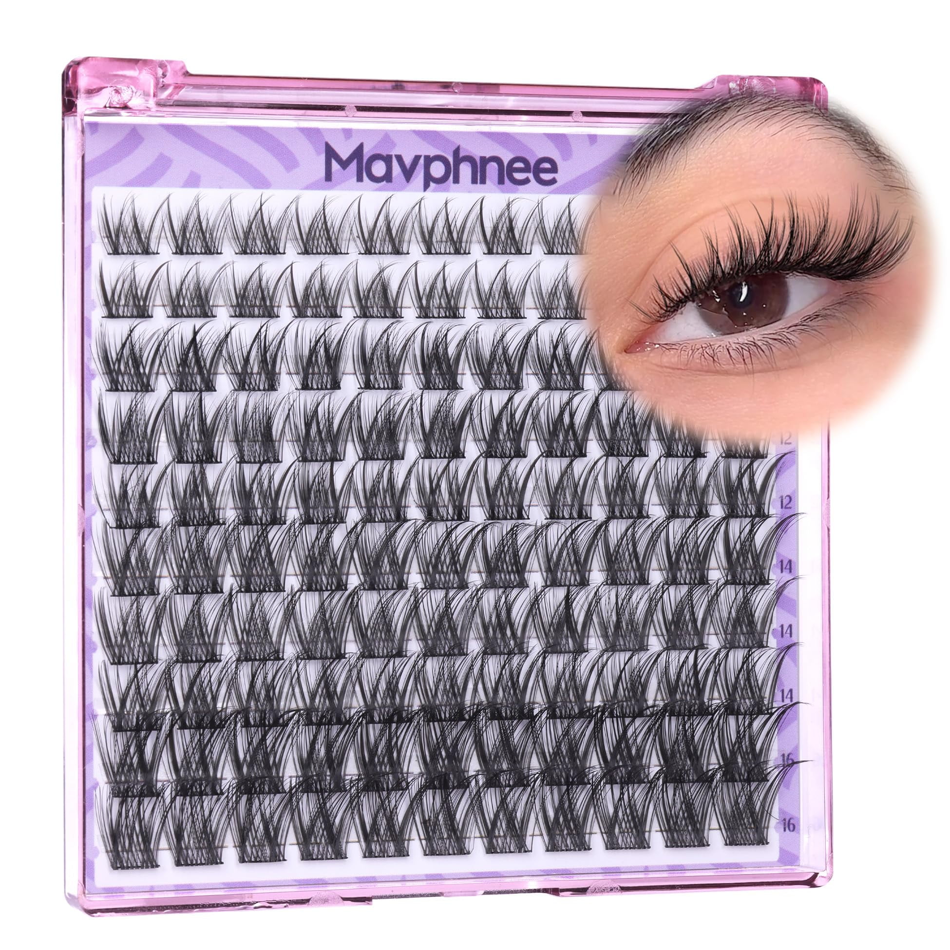 Mavphnee Wispy Lash Clusters IFF17 Natural Eyelash Clusters Cluster ...