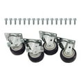 Mavrik - 264705 - Heavy Duty Swivel Plate Caster Set with 3 in Wheels ...