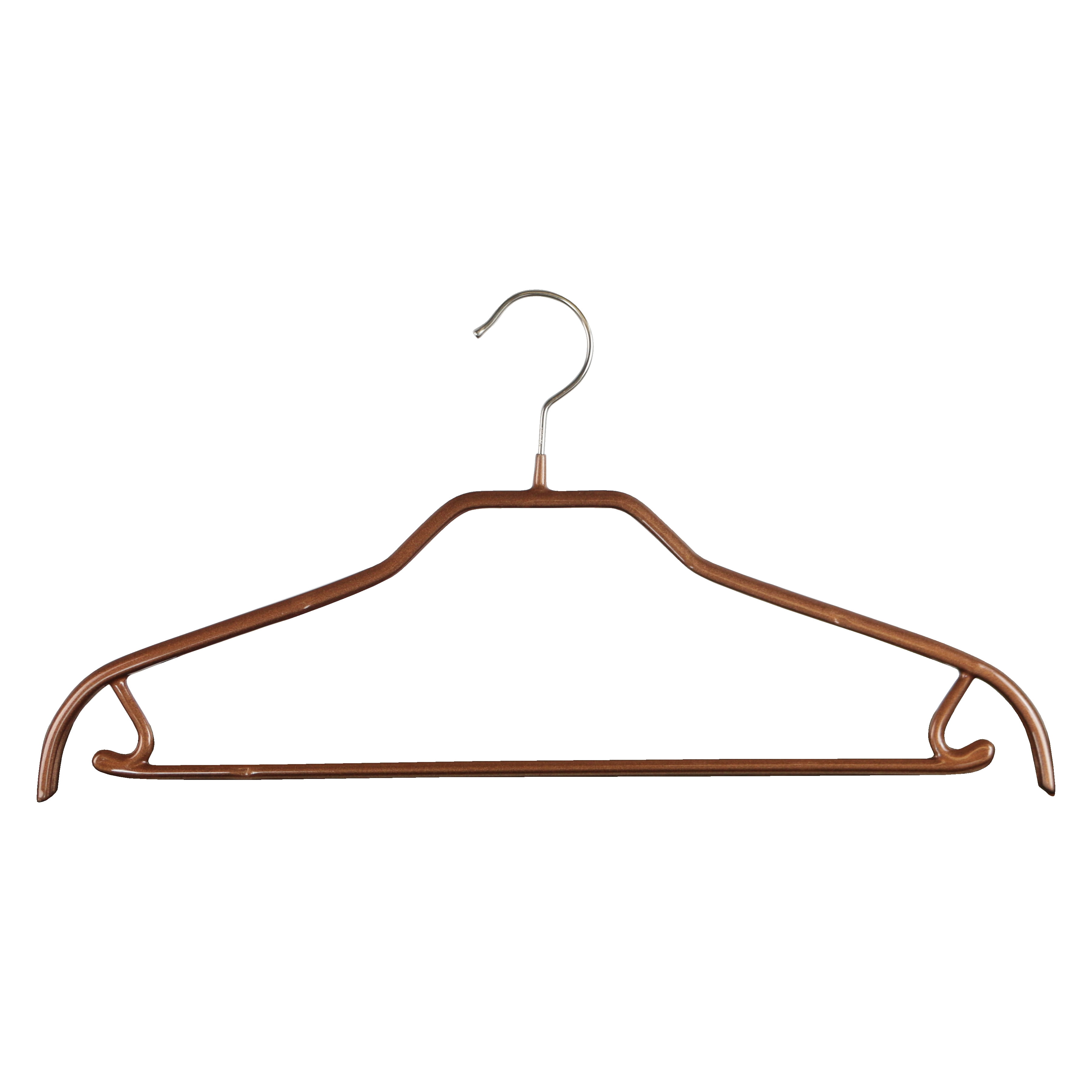Mawa by Reston Lloyd Silhouette Series Non-Slip Space Saving Hanger with Pant Bar/Skirt Hook ...