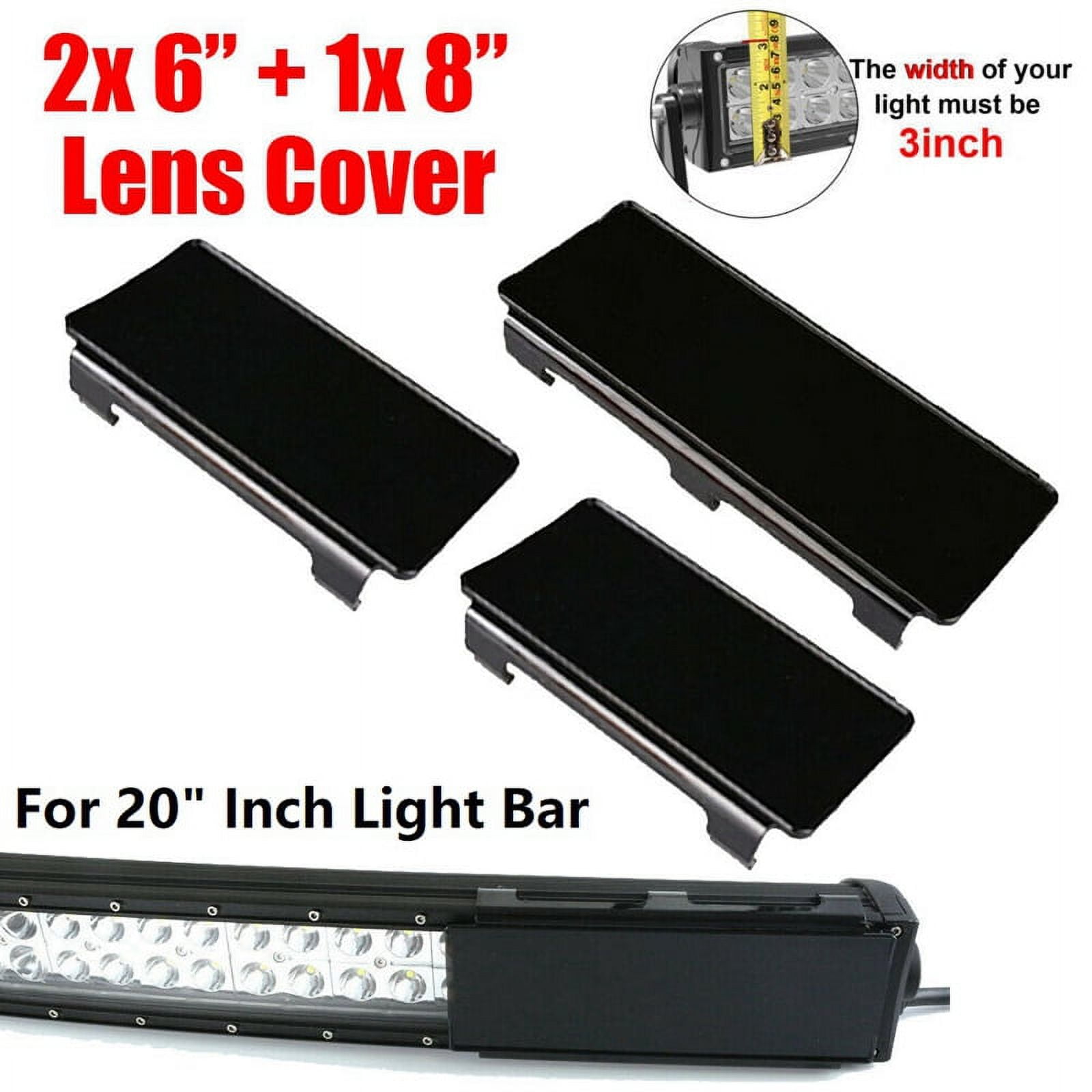 Mawalde 22 Inch Light Bar 20 Inch Protective Black Lens Cover For Led ...
