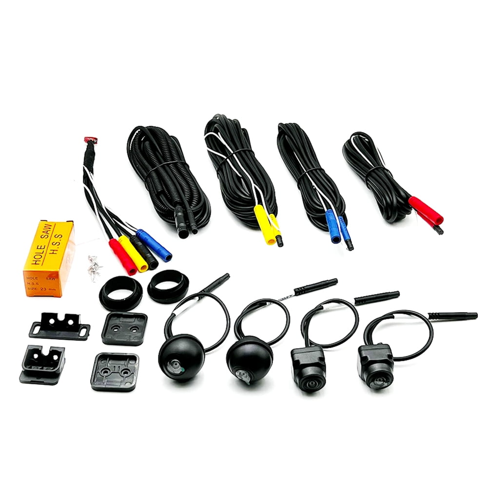 Mawalde 360° Car Camera Panoramic Surround View 1080P AHD Right+Left ...