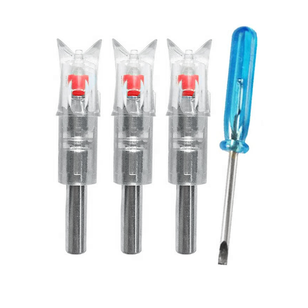 Mawalde Red LED Luminous Nock with Switch 7.62mm Inner Diameter Card ...