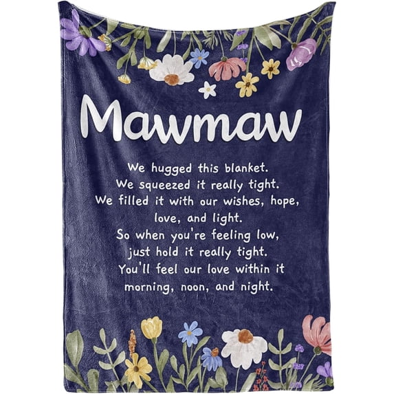 Mawmaw Gifts, Grandma Gifts for Mawmaw, Flannel Throw Blankets on ...