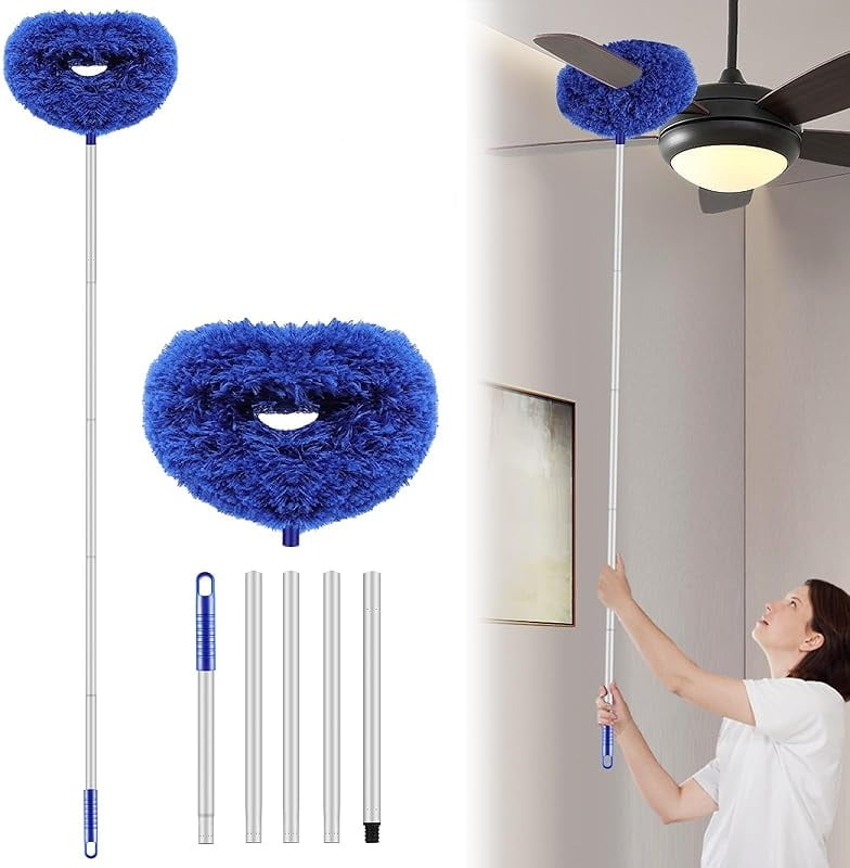 Max 66'' Ceiling Fan Cleaner Duster Reusable Microfiber Ceiling Fan ...