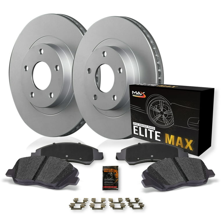Max Advanced Brakes Brake Kit for 2005 2006 2007 2008 2009 Subaru Outback Legacy Rear Replacement Geomet Coated Disc Brake Rotors and Ceramic Brake