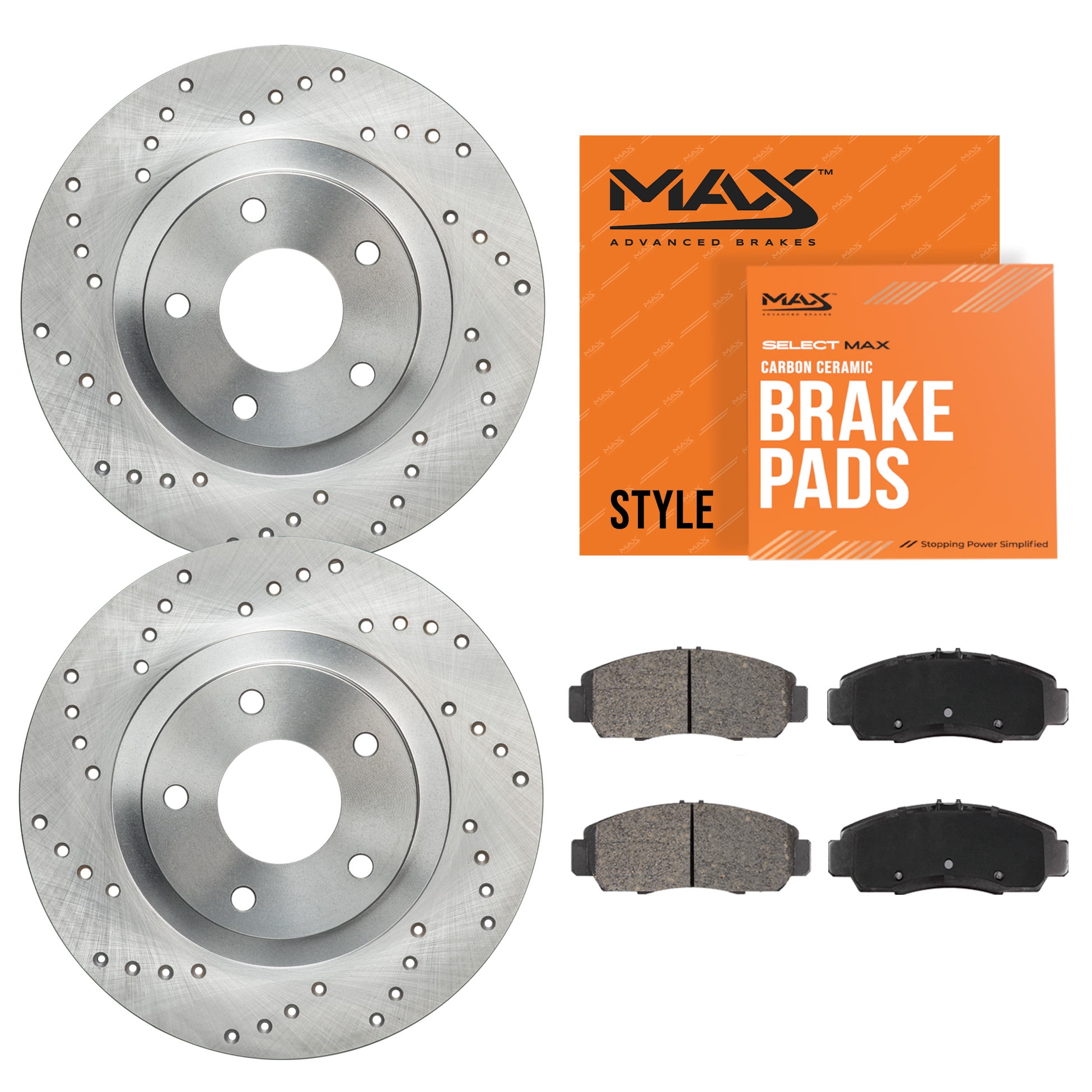Max Advanced Brakes - Brake Kit for 2017 2018 Mazda 3 2017 2018 Mazda 3 ...