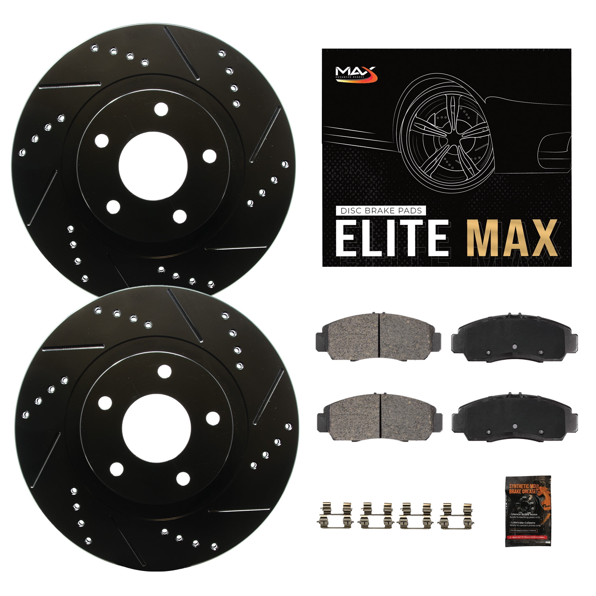 Max Advanced Brakes - Brake Kit for Hyundai Elantra GT, Kona, Kia Forte ...