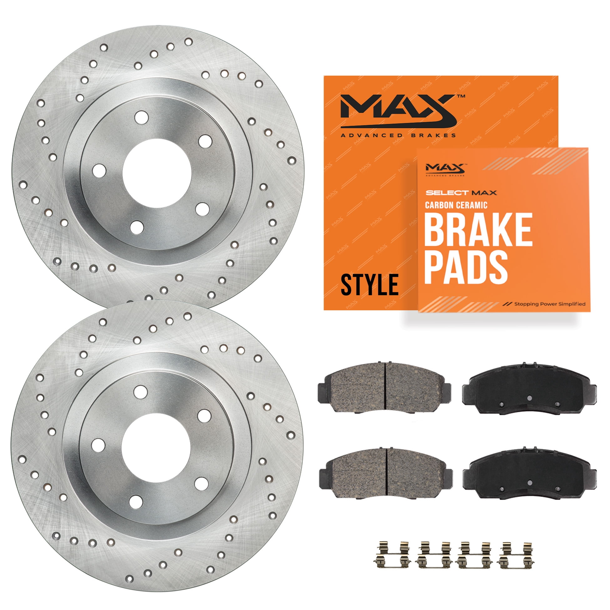 MAX Advanced Brakes - Front Brake Kit For 2019-2023 Toyota RAV4 (12.01 ...