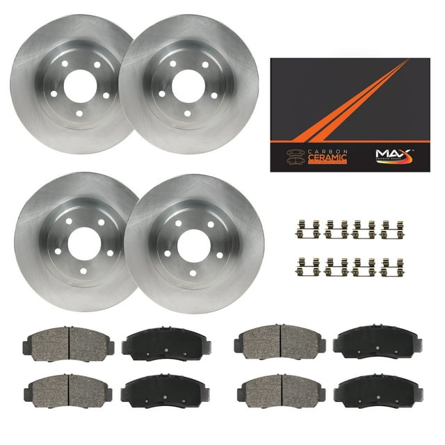 ValueMax Brake Kit for 2018-2021 Ford EcoSport AWD, Front/Rear Disc Rotors & Carbon Ceramic Pads ...